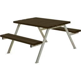 Garten-Essgruppe Plus "Alpha Kombim&ouml;bel", schwarz (schwarz ral 9005), B:161cm H:73cm T:118cm, Sitzm&ouml;bel-Sets, 118x161x73/45 cm