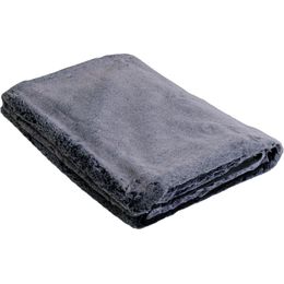 Tagesdecke KARE DESIGN "Wohndecke Mika, Kunstfelldecke, 150x200 cm", grau, B:150cm L:200cm, Polyester, Tagesdecken, flauschig und warm