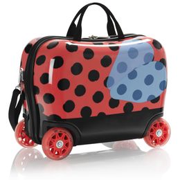 Kinderkoffer Heys "Kinderkoffer Heys Kids Ride-On Luggage, 16 cm", Kinder, Gr. B/H/T: 12,4cm x 16cm x 8,5cm 25 l, rot, Polycarbonat, mehrfarbig, festlich, Koffer, Heys Kindergep&auml;ck Kindertrolley Marienk&auml;fer