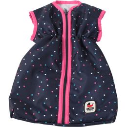 Bayer Chic 2000 Puppen Schlafsack CHIC2000 "Brombeere", blau (konfetti pink), Puppenausstattungen, KinderB:27cm H:2cm T:45cm, Polyester, B:27cm H:2cm T:45cm