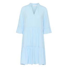 Midikleid Saint Tropez "Kleid EdaSZ", Damen, Gr. M, N-Gr, blau (airy blau), Obermaterial: 100% Viskose LENZING ECOVERO CV LenzEcov., Kleider Midikleid