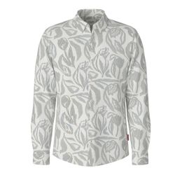 JOOP! Langarmhemd JOOP JEANS "Hansen", Herren, Gr. L, N-Gr, lt, pastel blau, Web, Obermaterial: 100% Baumwolle, gemustert, regular fit normal, 1-Knopf-Manschette, Hemden, mit Allover-Print