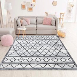 Teppich Carpet City "YOUNG964", grau, B:160cm H:11mm L:230cm, Polypropylen (PP), Teppiche, Teppich, Moderner Jugend- Kinder Teppich, ideal f&uuml;r Jugendzimmer