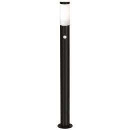 Gartenleuchte Brilliant "Dody", schwarz, B:12cm H:111cm L:12cm T:12cm &Oslash;:12cm, Leuchten, Gartenleuchte, mit Bewegungsmelder, IP44, 111 cm H&ouml;he,E27, Metall/Kunststoff, schwarz