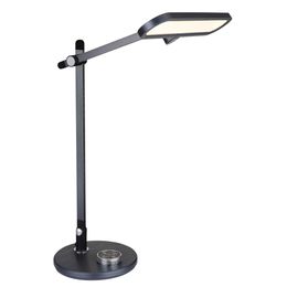 Globo LIGHTING LED Tischleuchte "BERLETTA", grau dunkel, Leuchten, Tischlampe/Arbeitszimmer/B&uuml;rotischleuchte/grau/beweglich, LED Tischleuchte