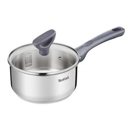 Kasserolle Tefal "Daily Cook", edelstahlfarben, B:17,6cm H:11cm L:33,7cm &Oslash;:16cm, T&ouml;pfe, Kasserolle, 16 cm, Ausgie&szlig;hilfe, Messmarkierungen, Induktion, backofenfest