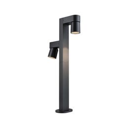LED Pollerleuchte Paulmann "Kimu IP44 822mm 3000K 2x8W 750lm 230V 70 Anthrazit Aluminium", grau (anthrazit), H:82,2cm T:34,7cm &Oslash;:8cm, Leuchten, LED Pollerleuchte