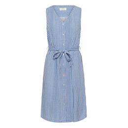 Midikleid Cream "Kleid CRTiah", Damen, Gr. 42, N-Gr, blau (blau milkboy), Obermaterial: 100% Viskose CV., Kleider Midikleid