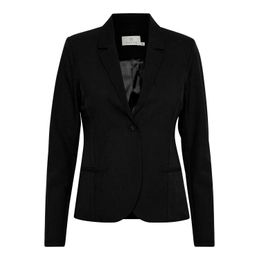 Blusenblazer Kaffe "Blazer Jillian", Damen, Gr. 34, schwarz (schwarz deep), Obermaterial: 68% Polyester PES. 28% Viskose CV. 4% Elasthan EL., Blazer Blusenblazer