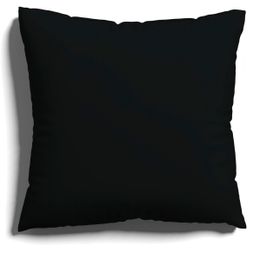 Kissenbezug Schlafgut "EASY JERSEY Kissenh&uuml;lle 100% Baumwolle, weicher Edel-Jersey, b&uuml;gelfrei", schwarz (off, schwarz), B:80cm L:80cm, Jersey, Obermaterial: 100% Baumwolle, Kissenbez&uuml;ge, Kissenbezug, mit farblich angepasstem Rei&szlig;verschluss, pflegeleicht, formstabil