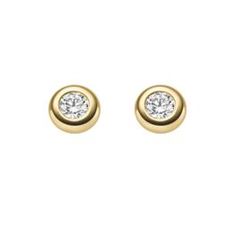 Adelia&acute;s Paar Ohrh&auml;nger ADELIA&acute;S, gold, Ohrringe, Damen, Damen, 0,25 VVS = sehr sehr kleine Einschl&uuml;sse, Gold, mit Diamant / Brillant f&uuml;r Damen