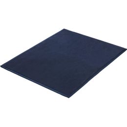 Badematte Kleine Wolke "&raquo;Velvet&laquo;, Badvorleger, Badezimmer Teppich", navy, H:5mm, Polyester, Badematten, Badematte, Badteppich, Uni Farben, Samt-Optik, leichter Schimmer