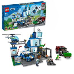 Konstruktionsspielsteine Lego "Polizeistation (60316), Lego City", bunt, Spielbausteine, Kinder, Kunststoff