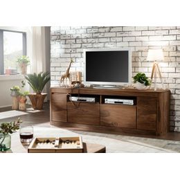TV-Board Sheesham 178x40x58 rot-braun gebeizt TORONTO #121
