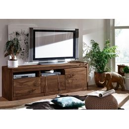 TV-Board Sheesham 178x40x58 rot-braun gebeizt TORONTO #120