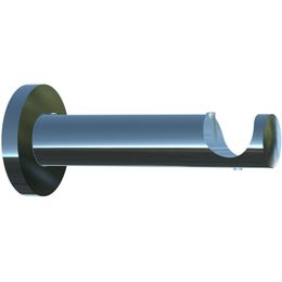 Kombitr&auml;ger Indeko, grau (chromfarben), &Oslash;:2cm, Gardinenstangenhalterungen, &Oslash; 20 mm f&uuml;r Vorhangstangen und Innenlaufsysteme
