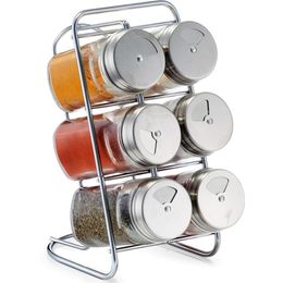 Gew&uuml;rzst&auml;nder zeller PRESENT, silber (silberfarben, transparent), Gew&uuml;rzstreuer, Gew&uuml;rzst&auml;nder, zum individuellen Bef&uuml;llen