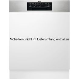 AEG teilintegrierbarer Geschirrsp&uuml;ler "FES7572APM", Energieeffizienz: B (A-G), silber (edelstahl), B:59,6cm H:81,8cm T:58cm, Geschirrsp&uuml;ler, AirDry Technologie