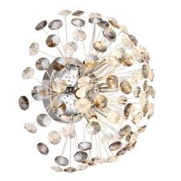 Globo LIGHTING Wandleuchte "KATRINA", verchromt, &Oslash; 40cm, 1 Stk., Leuchten, Wandlampe Wand Wohnzimmer Flur Wandbeleuchtung, Wandleuchte