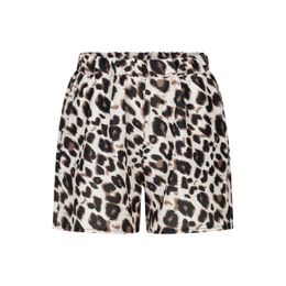 Trainingshose CLOUD 5IVE "CLOUD 5IVE Set Blouse and Shorts" Gr. XXL, beige, schwarz, Hosen, Damen, XXL, US-Gr&ouml;&szlig;en, 95% Polyester, 5% Elasthan, Trainingshose