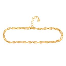 CAI Fu&szlig;kette CA&Iuml; "925 Silber vergoldet", gelb, Fu&szlig;ketten, Damen, 22+3cm, Silber 925 (Sterlingsilber), gl&auml;nzend