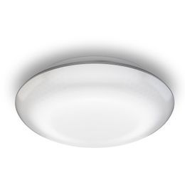 LED Au&szlig;en-Deckenleuchte Steinel "DL Vario Quattro", silber (silberfarben), T:6,9cm &Oslash;:31cm, Leuchten, Au&szlig;endeckenleuchte