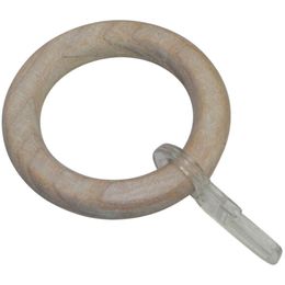 Sch&ouml;ner Wohnen Kollektion Gardinenring "f&uuml;r &Oslash; 25 mm", braun, 10 Stk., Holzwerkstoff, SCH&Ouml;NER WOHNEN-KOLLEKTION, Gardinenbefestigungen, Serie Gardinenstangen Set Mira &Oslash; 25 mm