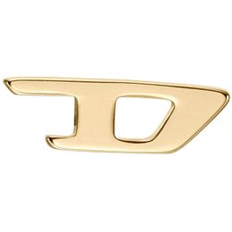 Single-Ohrstecker Diesel "Schmuck Geschenk Edelstahl Ohrschmuck Ohrring", gelb (gelbgoldfarben, edelstahlfarben), Ohrringe, Damen, Edelstahl