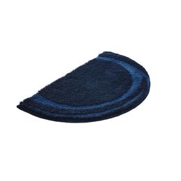 Badematte Kleine Wolke "&raquo;Mystic&laquo;, Badvorleger, Badezimmer Teppich", navy, H:25mm, Polyacryl, Badematten, Badematte, Badteppich, modernes Design, Hoch-Tief Effekt, rechteckig & rund