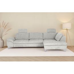 Ecksofa DIE PLANBAR "MP-IN14007, Breite 306 cm", famosa ecru, B:306cm H:84cm T:197cm, 100% Polyester, Sofas, Ecksofa, wahlweise mit Bettfunktion und verstellbaren Kopfst&uuml;tzen