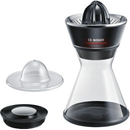 Bosch Zitruspresse "VitaStyle MCP72GPB, 1,0l Glas-Karaffe, sp&uuml;lmaschinengeeignete Teile", schwarz, B:17cm H:31cm T:17cm, Entsafter, Universal-Presskegel f&uuml;r kleine und gro&szlig;e Fr&uuml;chte, schwarz