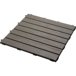 Spielhaus Smoby "Bodenplatten-Set mit Klicksystem", grau, Spielh&auml;user, KinderB:45cm H:1,5cm T:45cm, Kunststoff, Spielhaus, Made in Europe, B:45cm H:1,5cm T:45cm