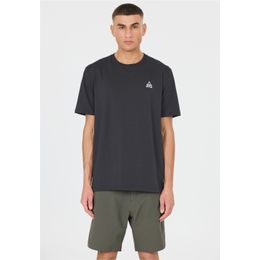 T-Shirt SOS "Mera", Herren, Gr. L, grau (schwarz), 96% Baumwolle, 4% Elasthan, unifarben, normal, Rundhals, Shirts T-Shirt, mit weichem Baumwoll-Touch