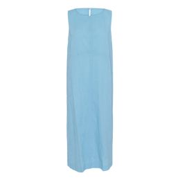 Midikleid Kaffe "Kleid BPelly", Damen, Gr. XS, N-Gr, blau (heritage blau), Obermaterial: 85% Baumwolle CO. 15% Leinen LI., Kleider Midikleid