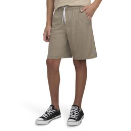 Sweatshorts Hurley "HRLB H2O-DRI SUNSET KNIT SHORT", M&auml;dchen, Gr. 128, N-Gr, khaki heather, Obermaterial: 89% Polyester, 11% Elasthan, Hosen Sweatshorts, mit Elasthan-Anteil, leichtes Material, pflegeleicht