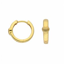 Adelia&acute;s Paar Creolen ADELIA&acute;S "Damen 333 Gold Ohrringe Creolen Herz &Oslash; 14 mm", gold, Ohrringe, Damen, Damen, Gelbgold 333 Gold, Gelbgold 333, Gold, Goldschmuck f&uuml;r Damen
