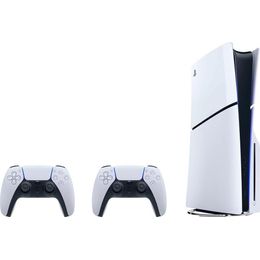 Playstation 5 Konsolen-Set "Disk Edition inkl. zweitem DS Wireless-Controller", schwarz-wei&szlig; (wei&szlig;, schwarz), B:35,8cm H:9,6cm T:21,6cm, Spielekonsolen, Topseller