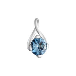 Kettenanh&auml;nger Vivance "925-Sterling Silber rhodiniert", wei&szlig; (wei&szlig;, blau), Schmuckanh&auml;nger, Damen, one-size, Silber 925 (Sterlingsilber), 1,2 g, Kettenanh&auml;nger