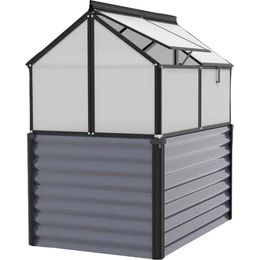 Hochbeet Vitavia "Paris", schwarz, B:83,1cm H:135,1cm T:121,7cm, Pflanzgef&auml;&szlig;e, BxTxH: 83x122x135 cm, HKP 4mm, granit/schwarz