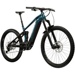 E-Bike KROSS "E-MTB Grist Boost 2.0 630 29" t&uuml;rkis 12 G&auml;nge - Shimano Mittelmotor" Gr. 41, blau (t&uuml;rkis, schwarz), Elektrofahrr&auml;der, Herren, 41cm, 29 Zoll (73,66cm), SHIMANO Steps 36 V/250 W, Mittelmotor DU-EP800