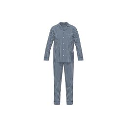 Schlafanzug Seidensticker "Pyjama", Herren, Gr. 4XL, bunt (dunkelblau), Obermaterial: 100% Baumwolle CO., Homewear-Sets Schlafanzug