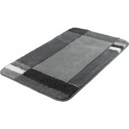 Badematte Kleine Wolke "Padova, Badvorleger, Badezimmer Teppich" Gr. 14, grau (anthrazit), H:20mm, Kunstfaser, Badematten, Badematte, Badteppich, modernes Design, mit Bord&uuml;re, Kundenliebling