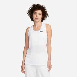 Tanktop Nike "W NK DF RLGD RCR TANK", Damen, Gr. M, wei&szlig;, schwarz, Obermaterial: 100% Polyester, Rundhals, Tops Tanktop, gro&szlig;z&uuml;gige Passform, f&uuml;r Fitness, Fu&szlig;ball, Yoga und Laufen