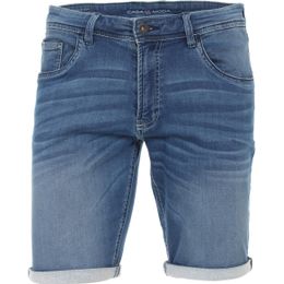 Shorts Casamoda "Casamoda Shorts uni", Herren, Gr. 36, Normalgr&ouml;&szlig;en, blau (mittelblau), 90% Baumwolle, 9% Polyester, 1% Elasthan, Hosen Shorts
