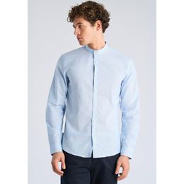 Businesshemd LINDBERGH "Oxford-Hemd Relaxed Fit", Herren, Gr. L, Normalgr&ouml;&szlig;en, lt blau mix, Obermaterial: 97% Baumwolle, 3% Elasthan, Hemden