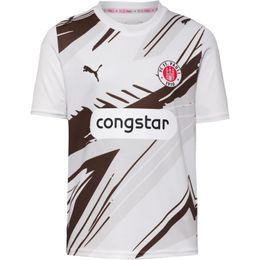 Puma FC St. Pauli 26-27 Ausw&auml;rts Teamtrikot Kinder - Gr&ouml;&szlig;e 140 - wei&szlig;