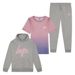 Hype M&auml;dchen 3-teiliges Set Genesis - Oberteil, Jogginghosen & Kapuzenpullover Mehrfarbig 7-14 Jahre