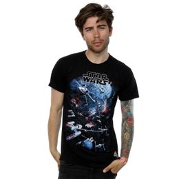 Star Wars - "Universe Battle" T-Shirt f&uuml;r Herren (Schwarz)