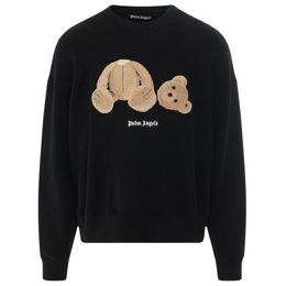 Palm Angels Kill The Bear Logo Schwarzer Pullover