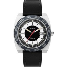 Timex Weltzeit Wiederauflage Herren Schwarz Uhr TW2V69500